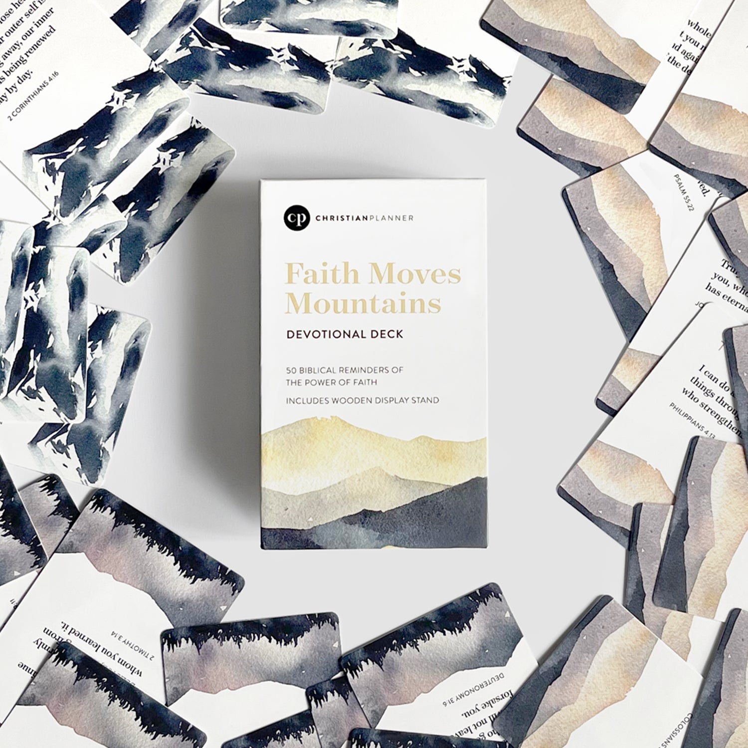 "Faith Moves Mountains" Devotional Deck – Christian Planner
