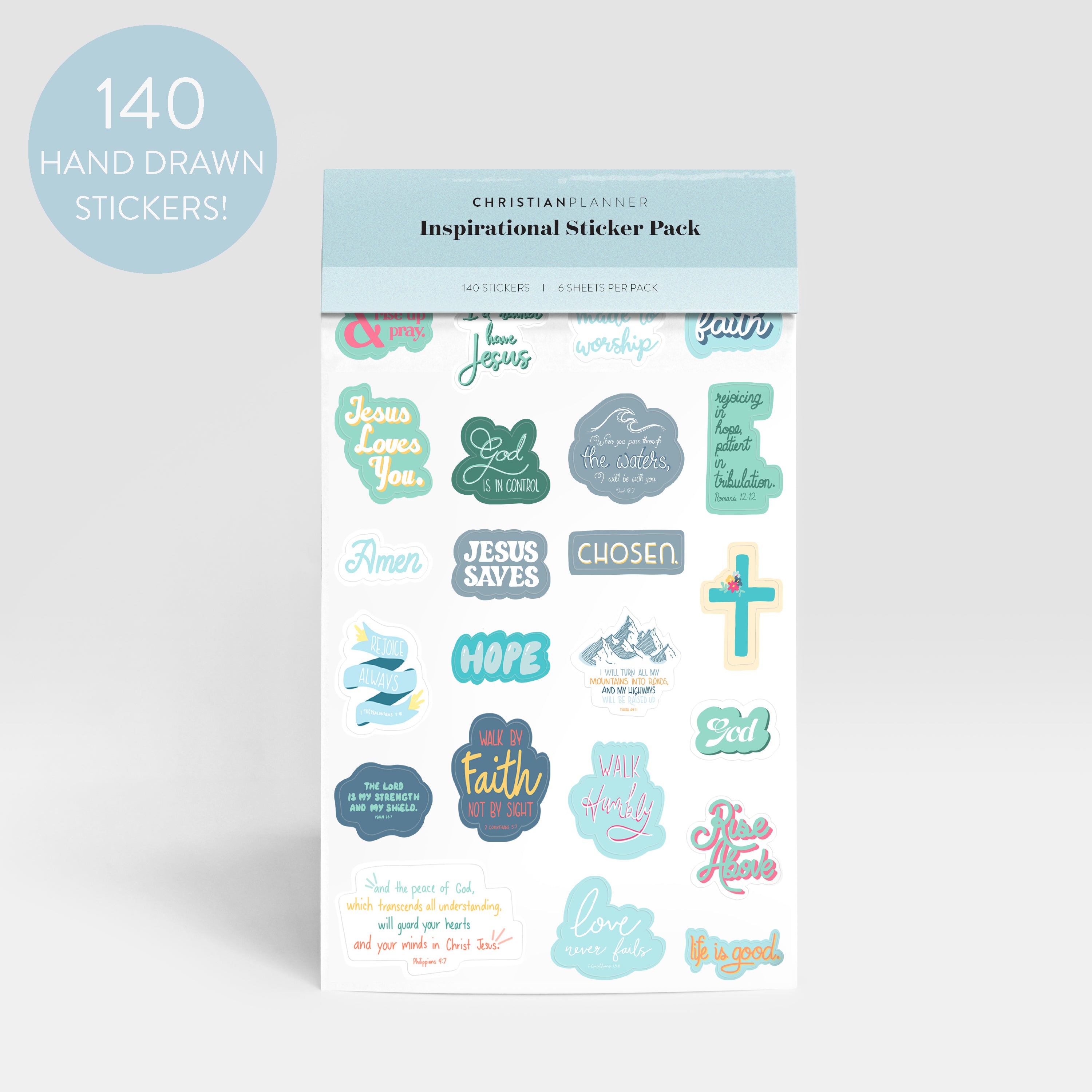 Inspirational Sticker Pack – Christian Planner