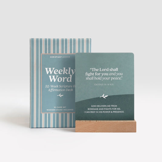 Weekly Word 52 Week Affirmation Deck – Christian Planner