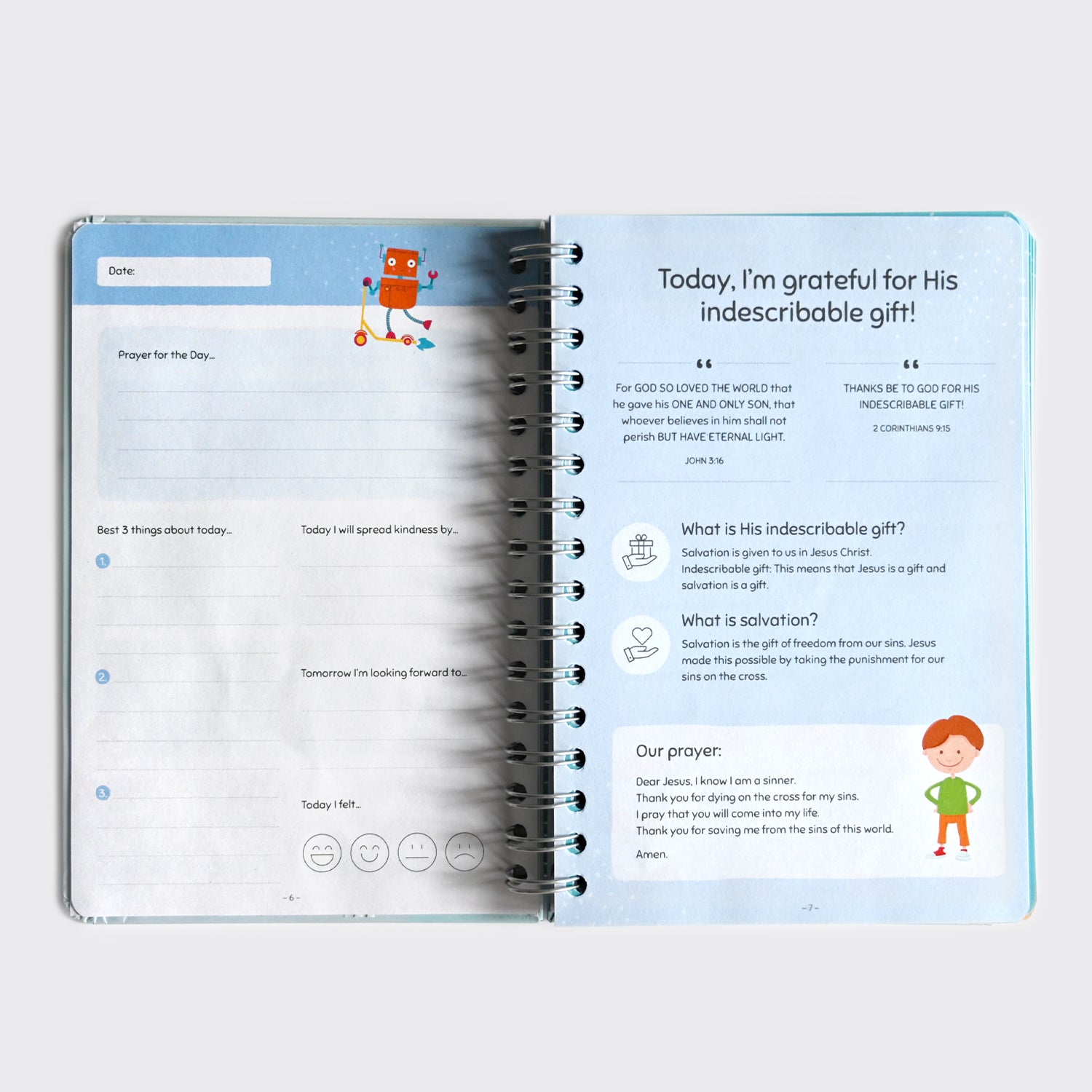 Growing with God Kid's Journal – Christian Planner