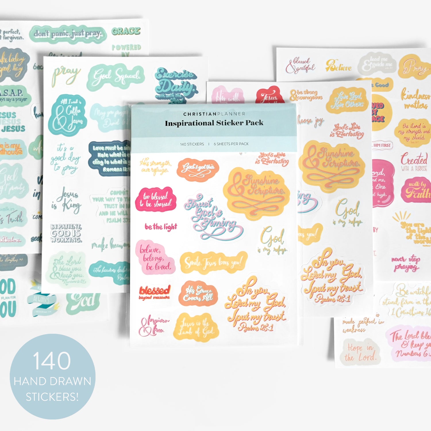 Scripture Sticker Pack – Christian Planner
