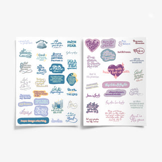 Prayer & Devotion Sticker Pack – Christian Planner