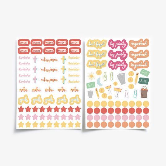 Productivity Sticker Pack – Christian Planner